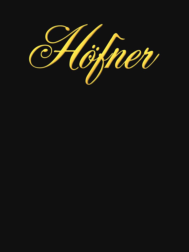 "Vintage Golden Hofner" T-shirt for Sale by masubian | Redbubble ...