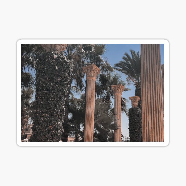 "Columns & Palm Trees" Sticker for Sale by artsifia | Redbubble