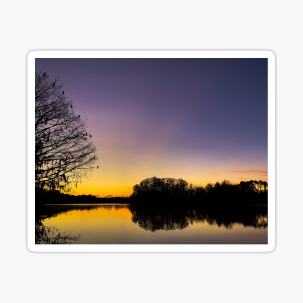 "Sunrise over Lake Alice" Sticker by moonzii | Redbubble