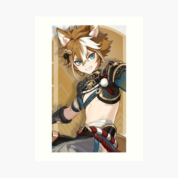 "Gorou (Genshin Impact)" Art Print for Sale by kawaiicrossing | Redbubble