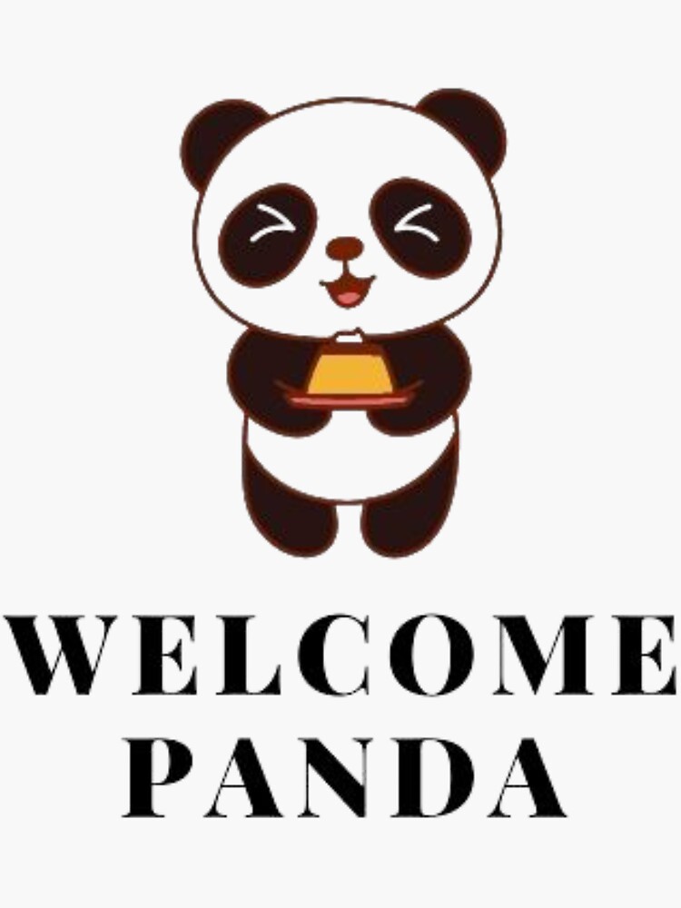 "I Love panda And Welcome Panda New Design" Sticker for Sale by ...