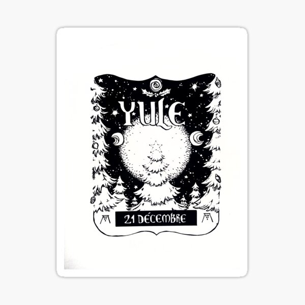 "Yule, the Winter solstice" Sticker for Sale by AudreyFavre | Redbubble