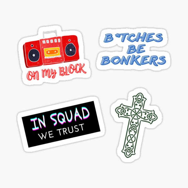 "On my block Colorful Sticker" Sticker for Sale by EasyPeasy11 | Redbubble
