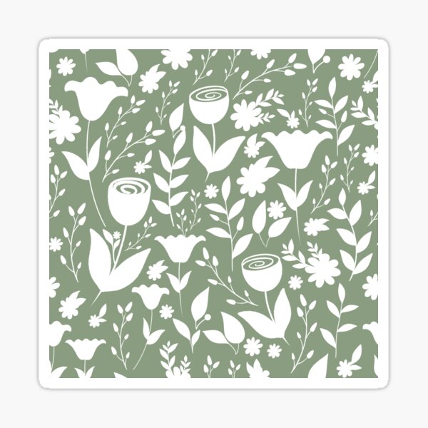 "Sage Green" Sticker by patternsforsoul | Redbubble