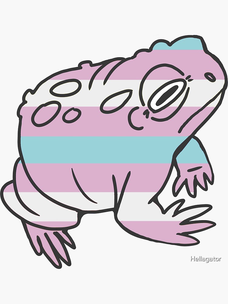 "Trans Toad" Sticker for Sale by Hellagator | Redbubble