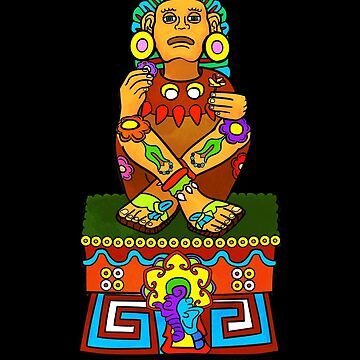 Imán for Sale con la obra «Xochipilli dios azteca del arte belleza ...