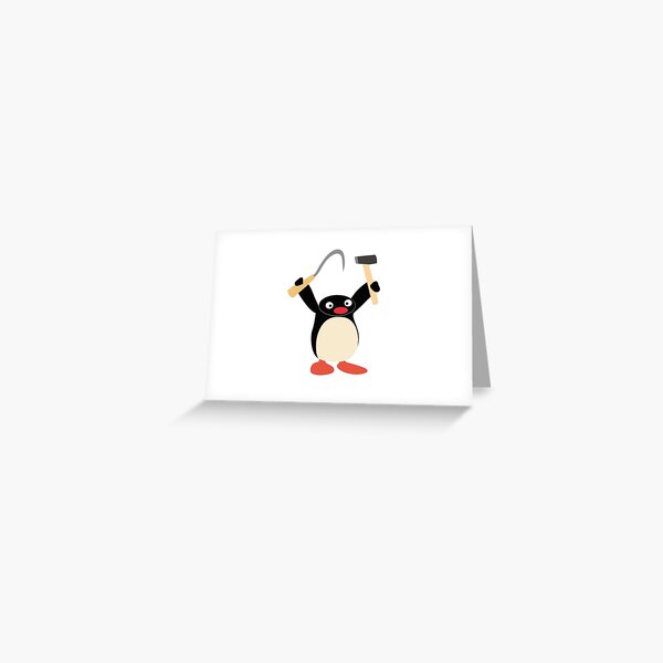 "Communist Pingu Hammer and Sickle meme" Greeting Card for Sale by ...