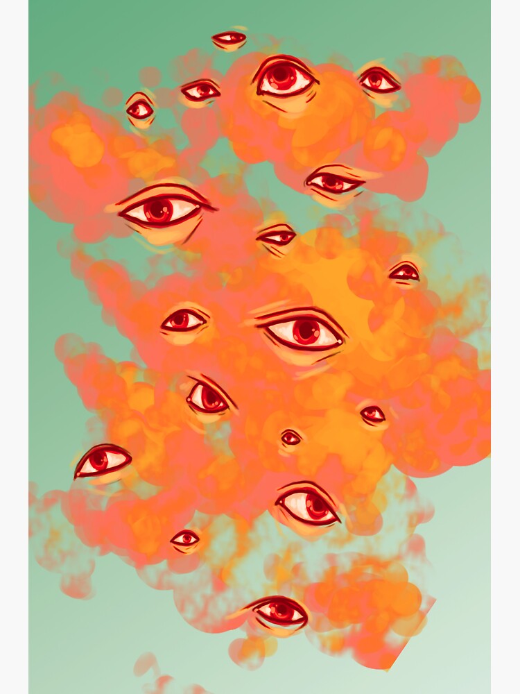"Eye Sore pt.2" Sticker for Sale by keikie | Redbubble