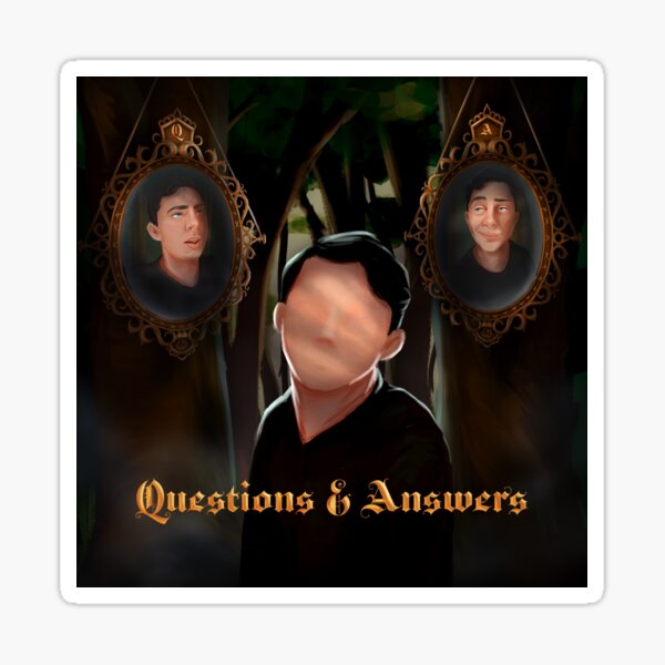 "Questions & Answers" Sticker by DarienNoel | Redbubble