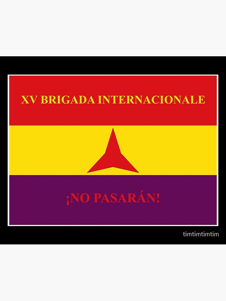 "International Brigade Flag Spanish civil War Brigadas Internacionales ...
