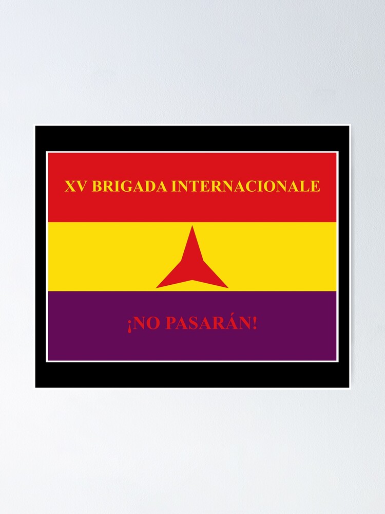 "International Brigade Flag Spanish civil War Brigadas Internacionales ...