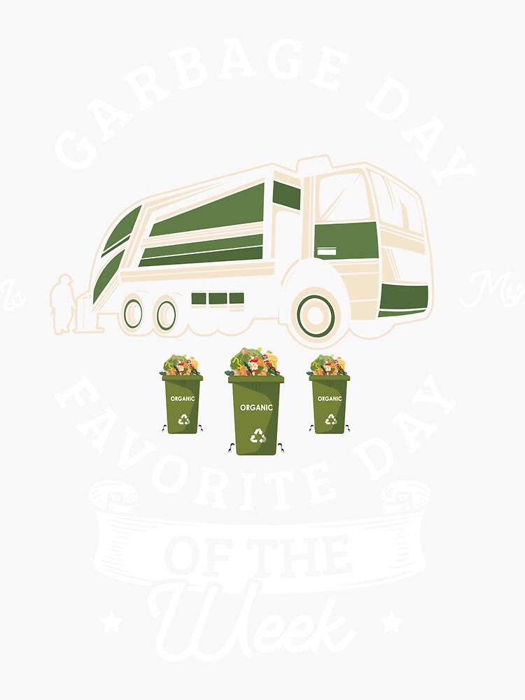 "Funny Garbage Truck Garbage Trucks Fan" Sticker for Sale by THaDesign ...