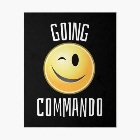 Lámina rígida «Going Commando - Funny Smile Emoji Underwear Humor Sin ...
