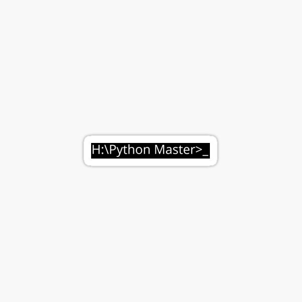 "Computer Geek Python Master" Sticker by ComputerGeeksTs | Redbubble