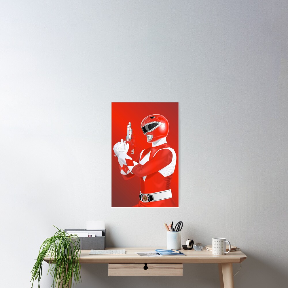 "Red Sentai Power" Poster for Sale by CreativeSpero | Redbubble