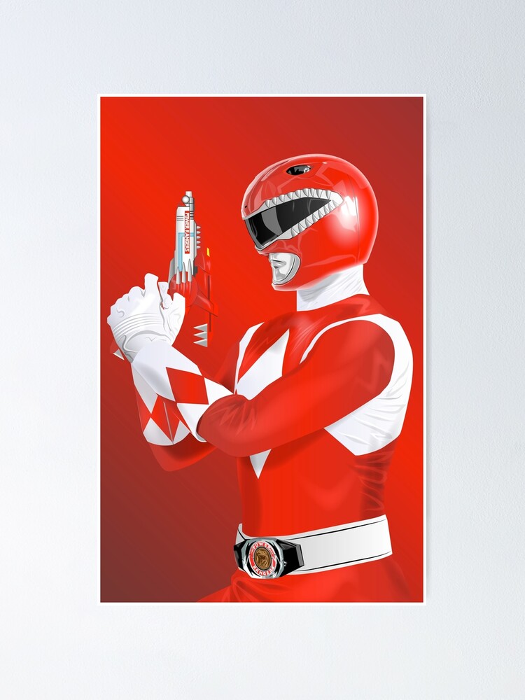 "Red Sentai Power" Poster for Sale by CreativeSpero | Redbubble