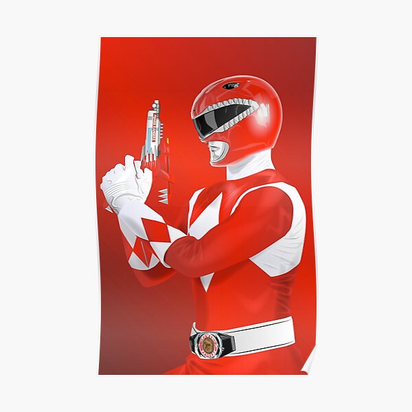 "Red Sentai Power" Poster for Sale by CreativeSpero | Redbubble