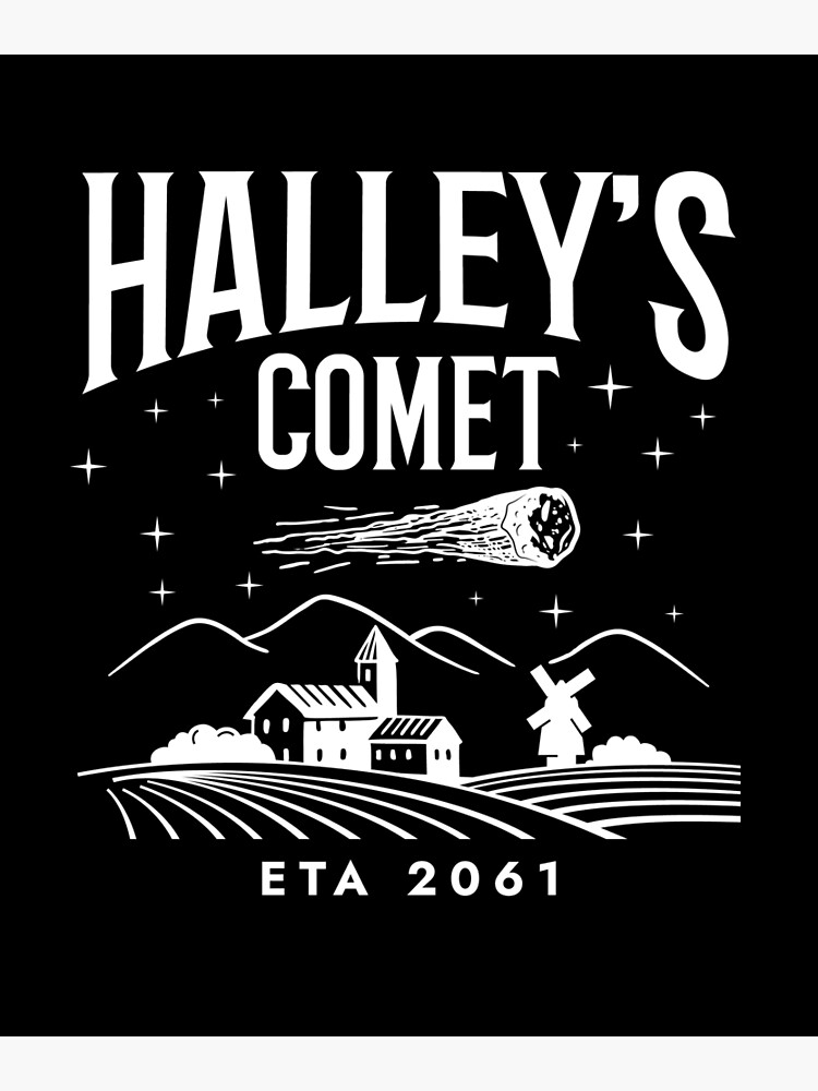 Outer Space Astronomy Halleys Halley’s Comet Premium Matte Vertical ...