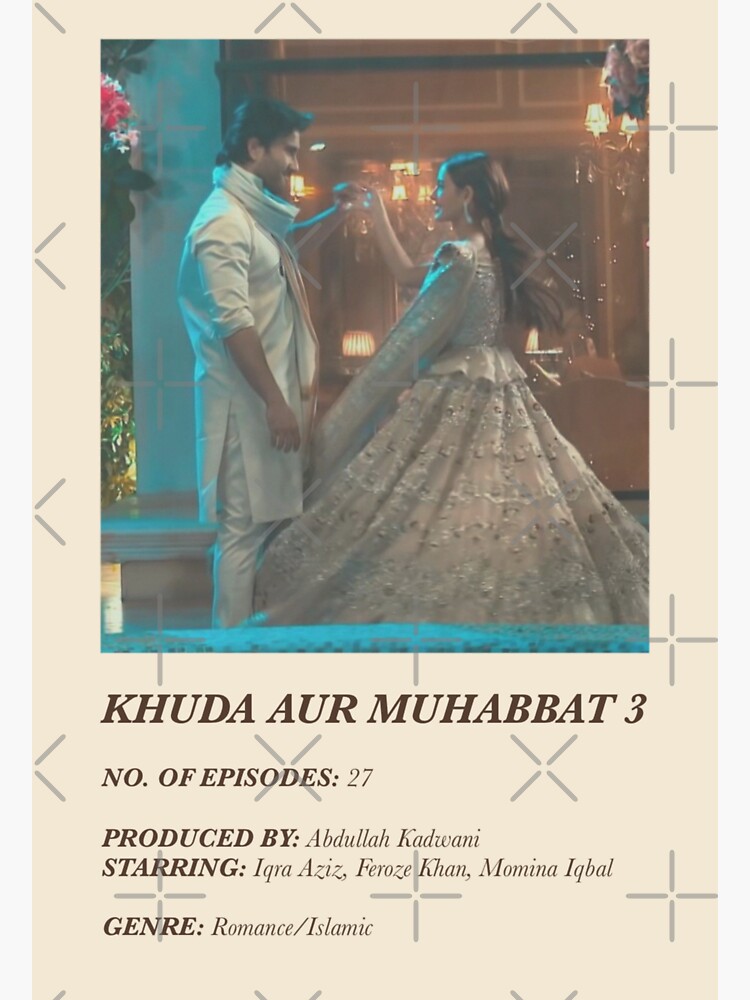 "khuda aur mohabbat minimalist serial poster" Sticker for Sale by ...