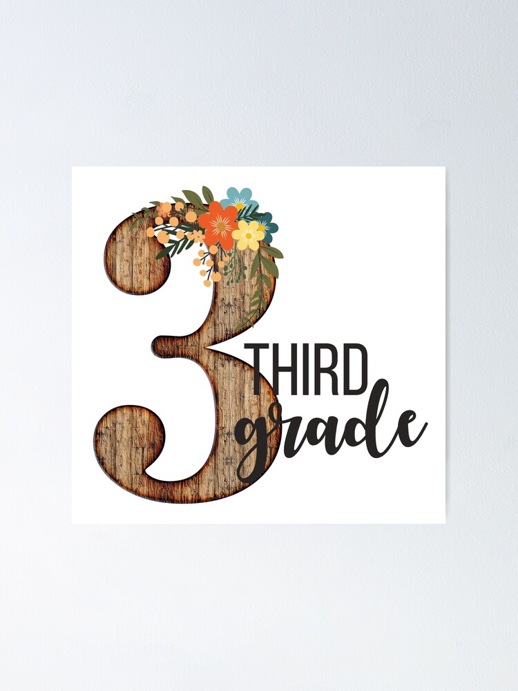 "3rd Grade" Poster by Martini-Four | Redbubble