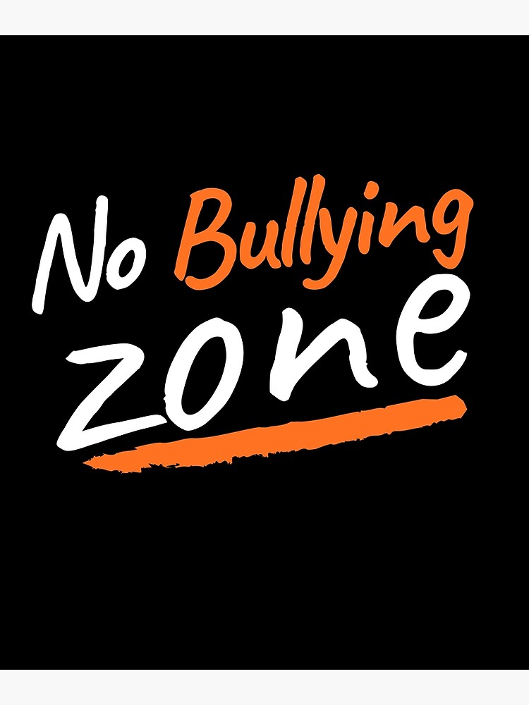 "No Bullying zone Anti Bullying Orange Unity Day Anti Bullying ...
