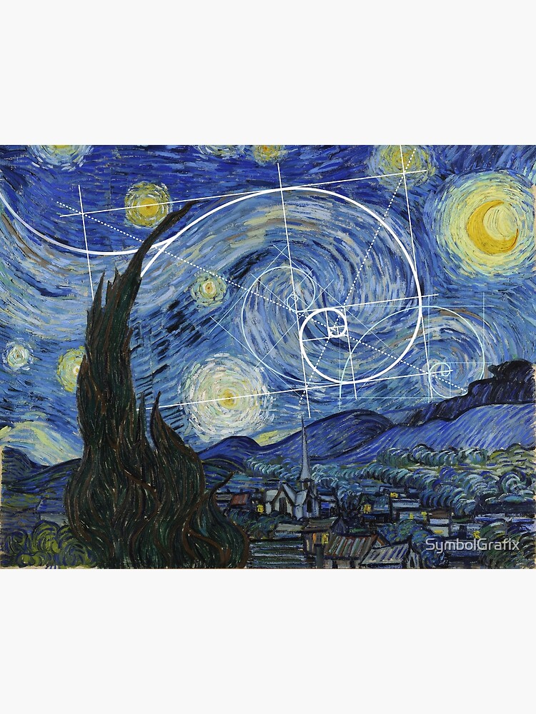 "Art Meets Math, Van Gogh Meets Fibonacci" Poster for Sale by ...