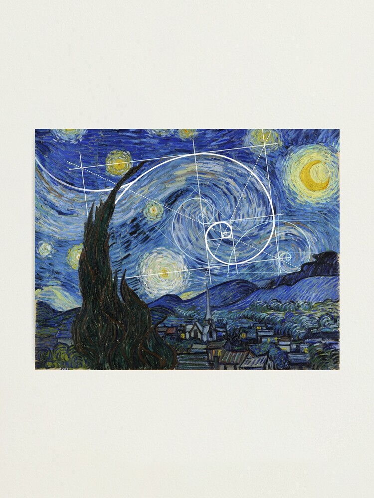 "Art Meets Math, Van Gogh Meets Fibonacci" Photographic Print for Sale ...