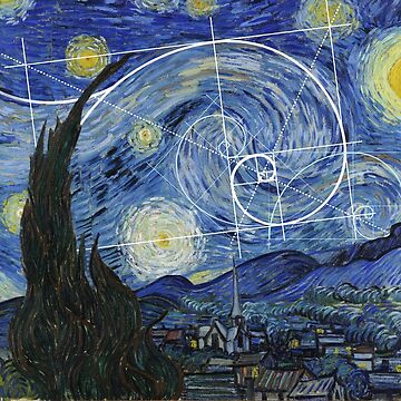 "Art Meets Math, Van Gogh Meets Fibonacci" Poster for Sale by ...