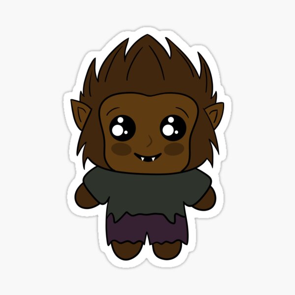 "Werewolf " Sticker by FeistyDesigns | Redbubble