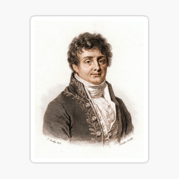 "Joseph Fourier" Sticker for Sale by suncokreti | Redbubble