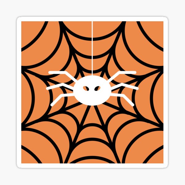"Spider on Spider Web" Sticker by A-M-L | Redbubble