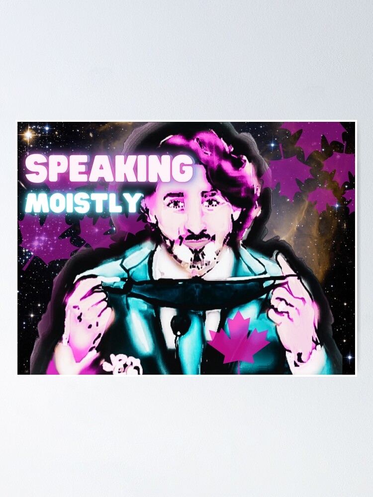 "Tru Deau Speaking Moistly!" Poster for Sale by WwMStylesStudio | Redbubble
