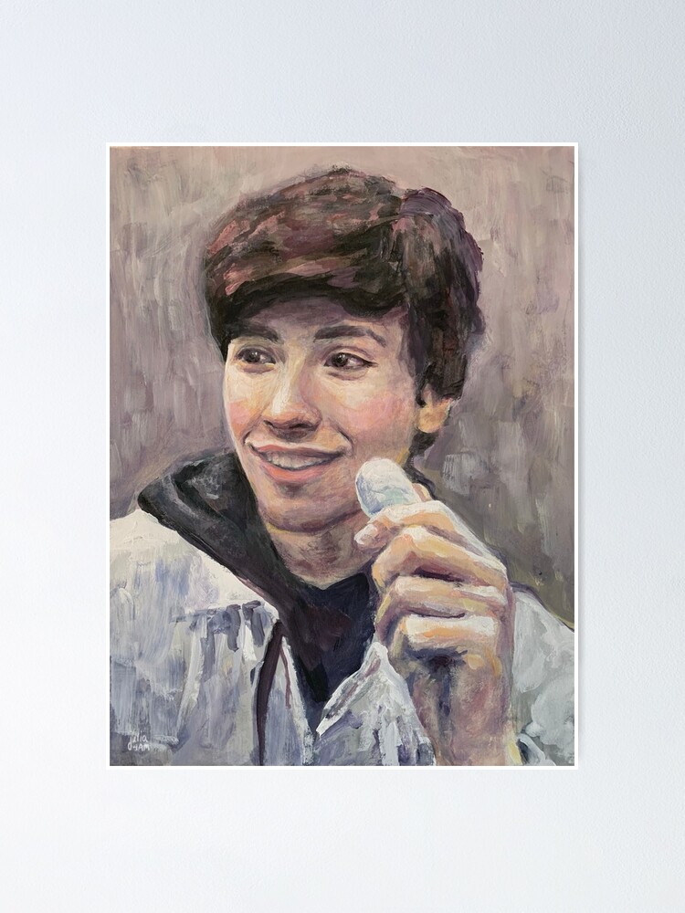 "Georgenotfound and his Stone" Poster for Sale by julia4am | Redbubble