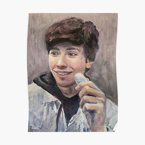 "Georgenotfound and his Stone" Poster for Sale by julia4am | Redbubble
