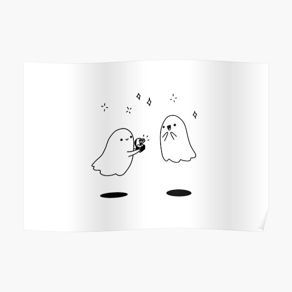 "Ghost Proposing" Poster by Riku-Ortiz | Redbubble
