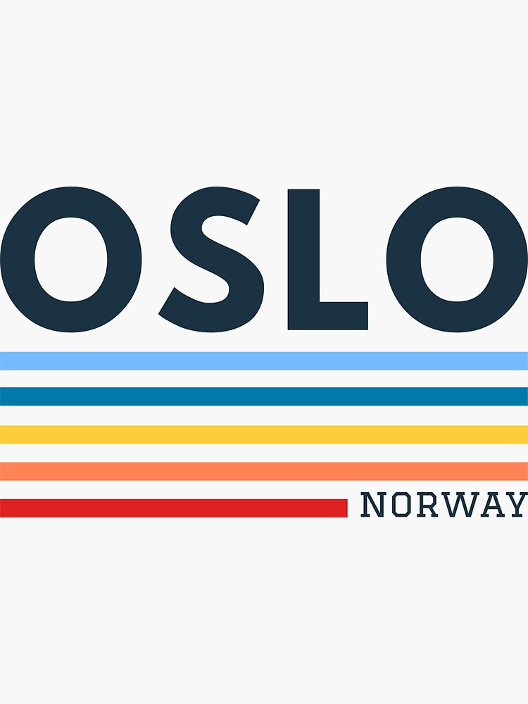 "Oslo Norway" Sticker for Sale by europelines | Redbubble