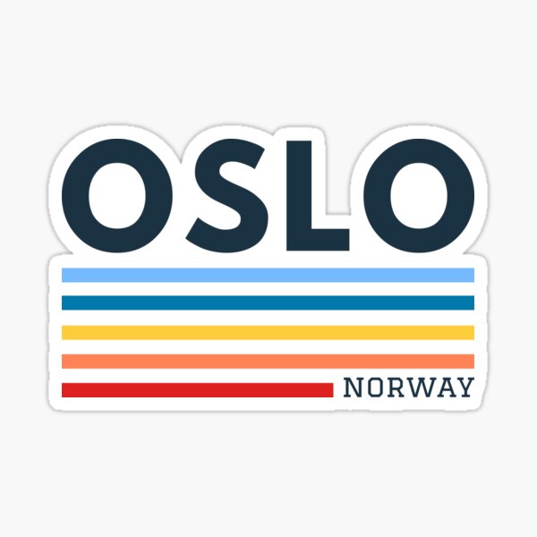"Oslo Norway" Sticker for Sale by europelines | Redbubble