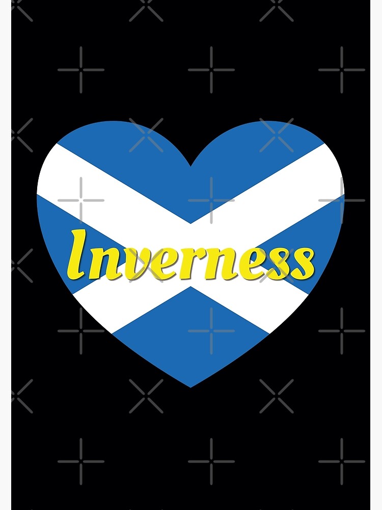 "Inverness Scotland UK Scotland Flag Heart - Inverness" Canvas Print ...