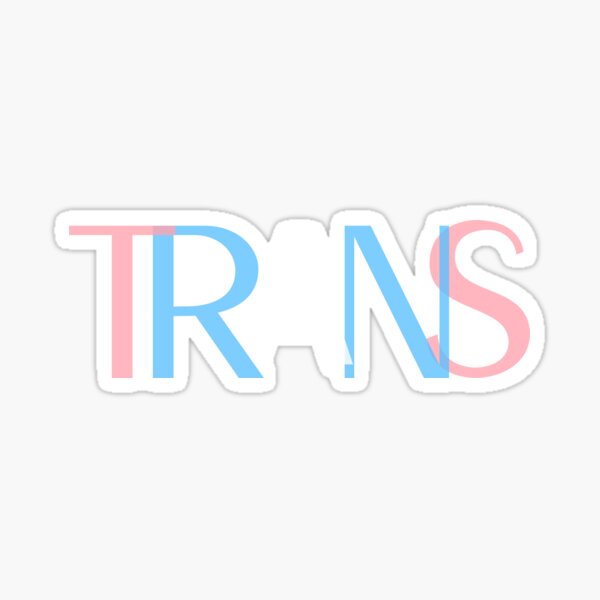 "Trans" Sticker for Sale by EnbyPride | Redbubble