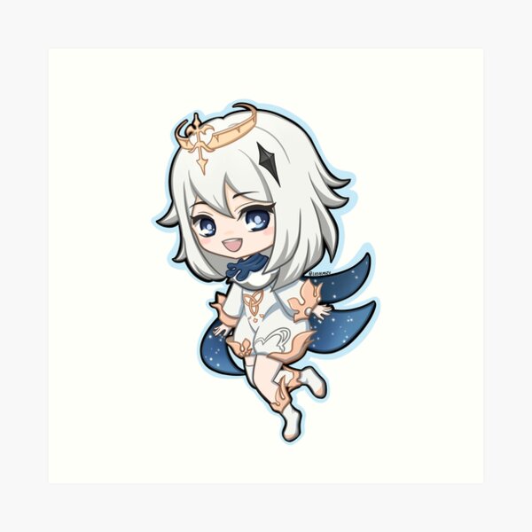 "Cute Chibi Paimon Genshin" Art Print by LoShimizu | Redbubble