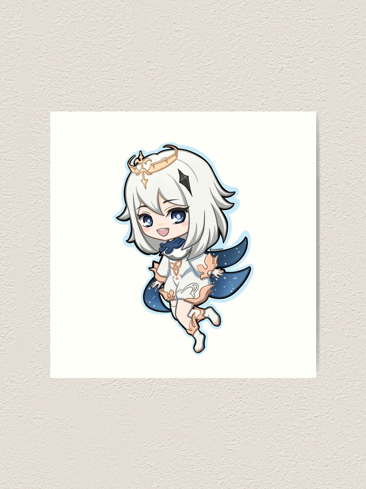 "Cute Chibi Paimon Genshin" Art Print by LoShimizu | Redbubble