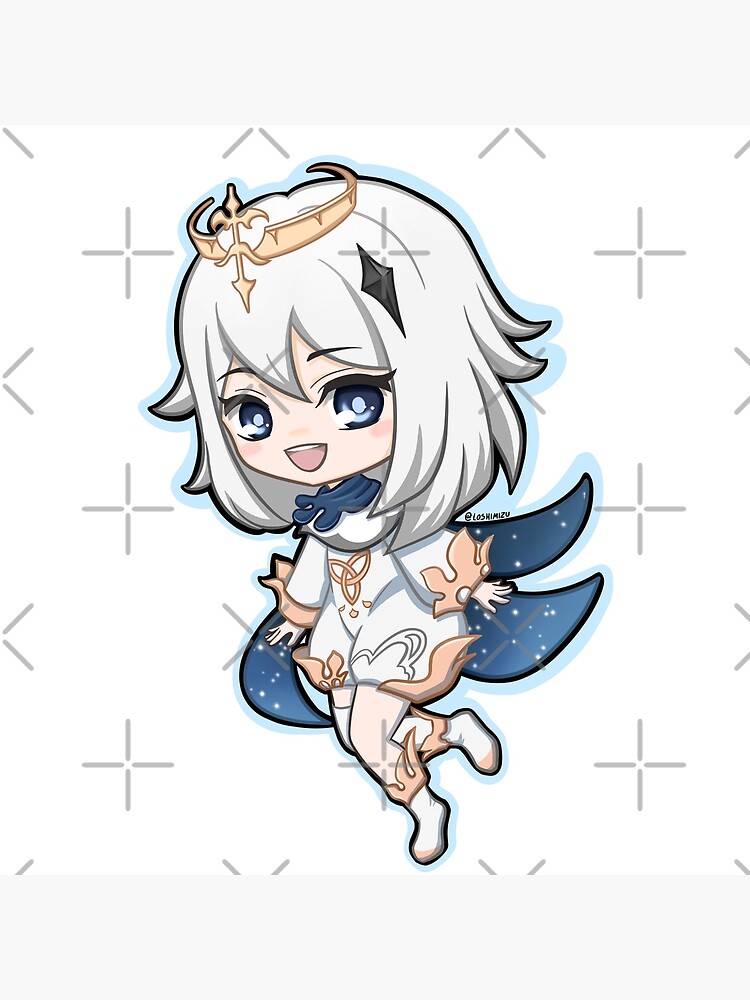 "Cute Chibi Paimon Genshin" Art Print by LoShimizu | Redbubble