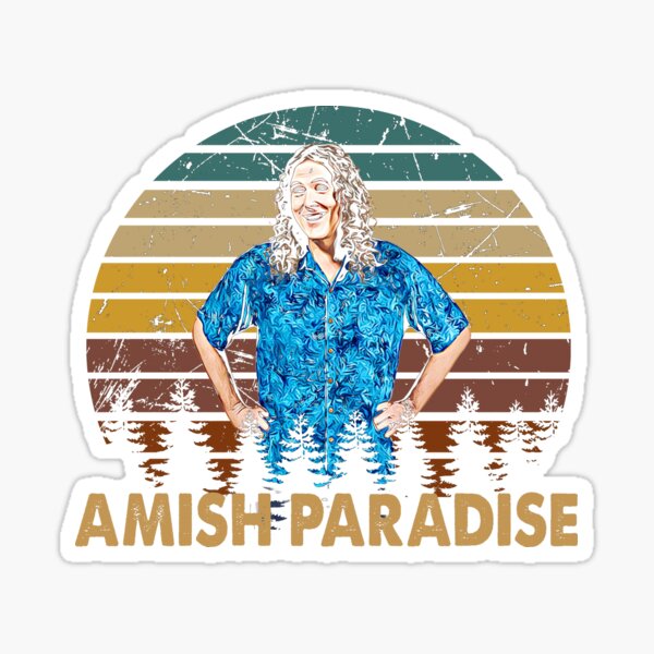 "Vintage Weird Al Arts Yankovic - Amish Paradise" Sticker for Sale by ...