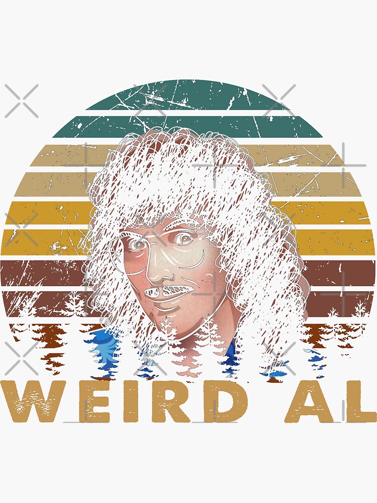 "Vintage Weird Al Arts Yankovic - Weird Al Design" Sticker for Sale by ...