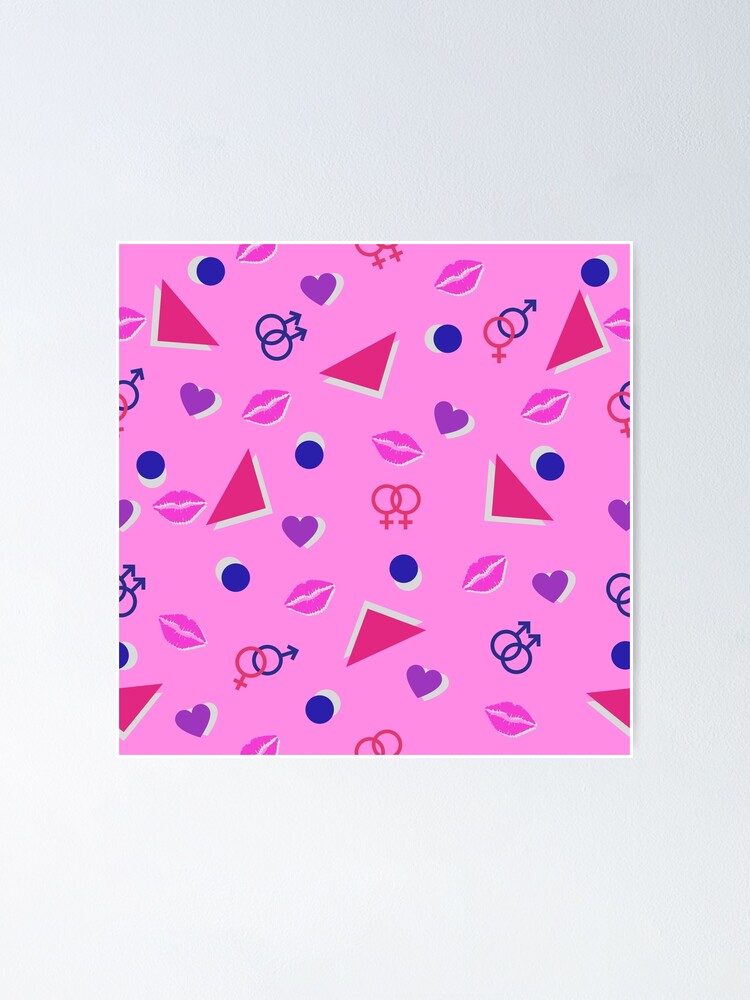 "Retro Bi Pride" Poster for Sale by FreshFunkyRetro | Redbubble