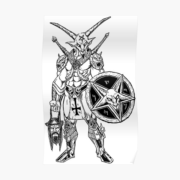 "Battle Goat" Poster by alaricbarca | Redbubble