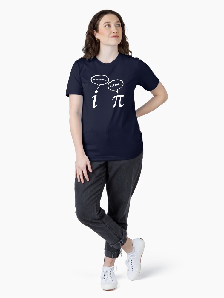 "Be Rational Get Real Imaginary Math Pi" Essential T-Shirt for Sale by ...