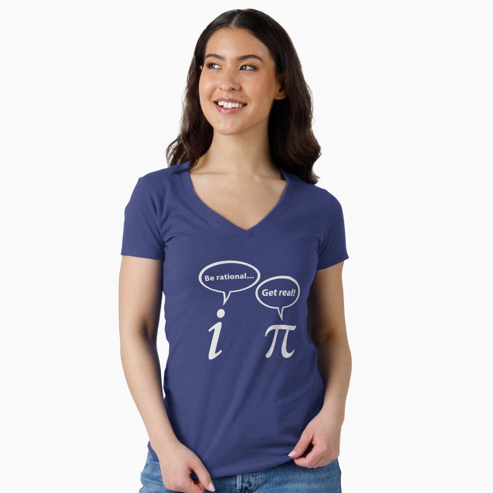 "Be Rational Get Real Imaginary Math Pi" Essential T-Shirt for Sale by ...