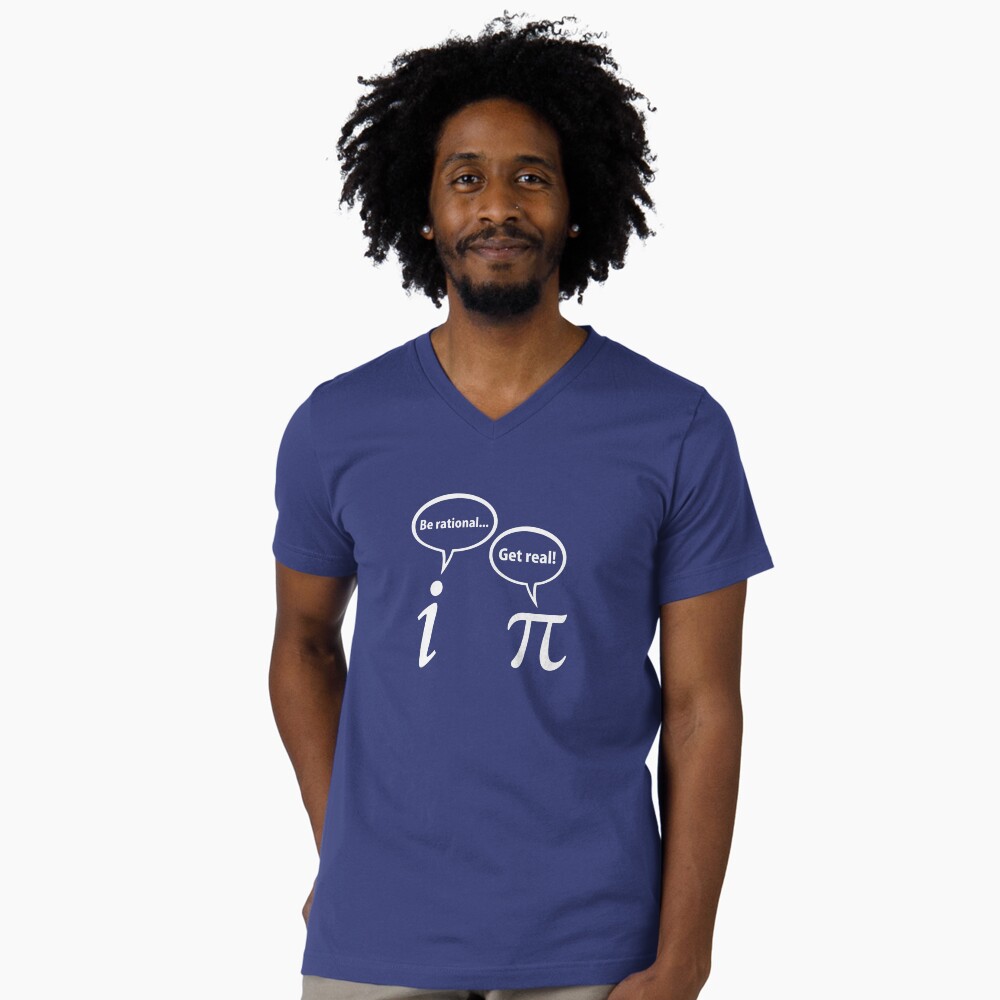 "Be Rational Get Real Imaginary Math Pi" Essential T-Shirt for Sale by ...