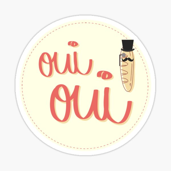 "Oui oui french baguette" Sticker by Seoul26 | Redbubble